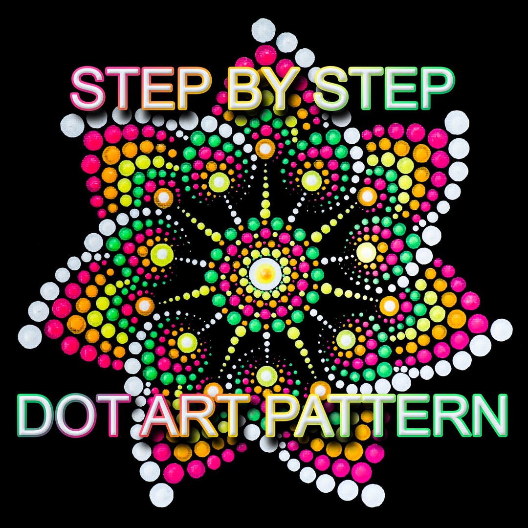 Dot Art Pattern Canvas 16 - Downloadable PDF - Mandala Dotting ...