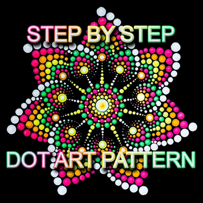 Dot Art Pattern Canvas 16 - Downloadable PDF - Mandala Dotting ...