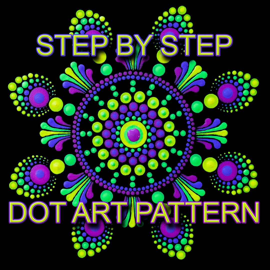 Dot Art Pattern Canvas 43 - Downloadable PDF - Mandala Dotting ...