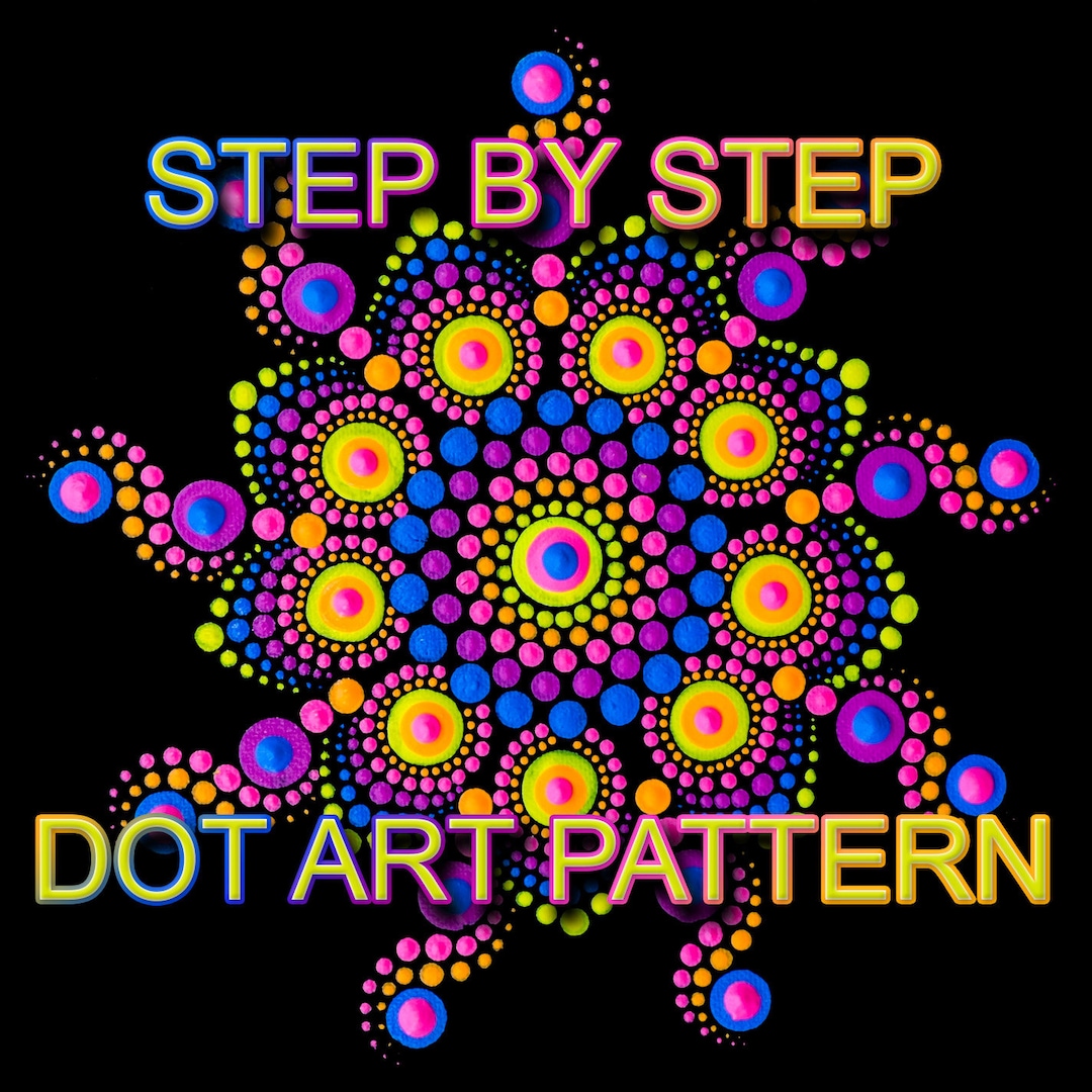Dot Art Pattern Canvas 24 - Downloadable PDF - Mandala Dotting ...