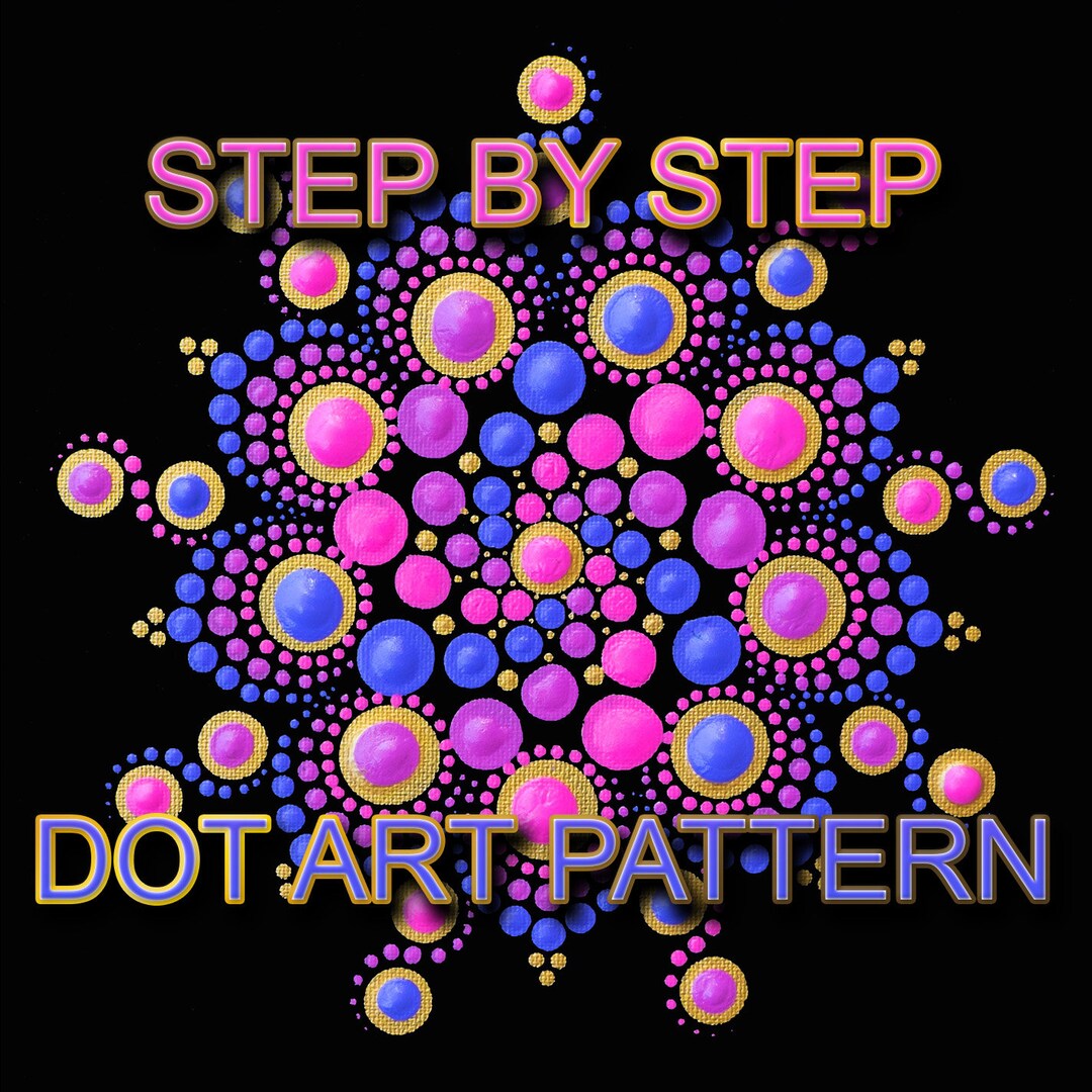 Dot Art Pattern Canvas 27 - Downloadable PDF - Mandala Dotting ...