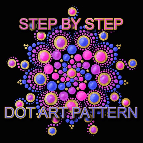 Dot Art Pattern Canvas 27 Downloadable PDF Mandala Dotting | Etsy