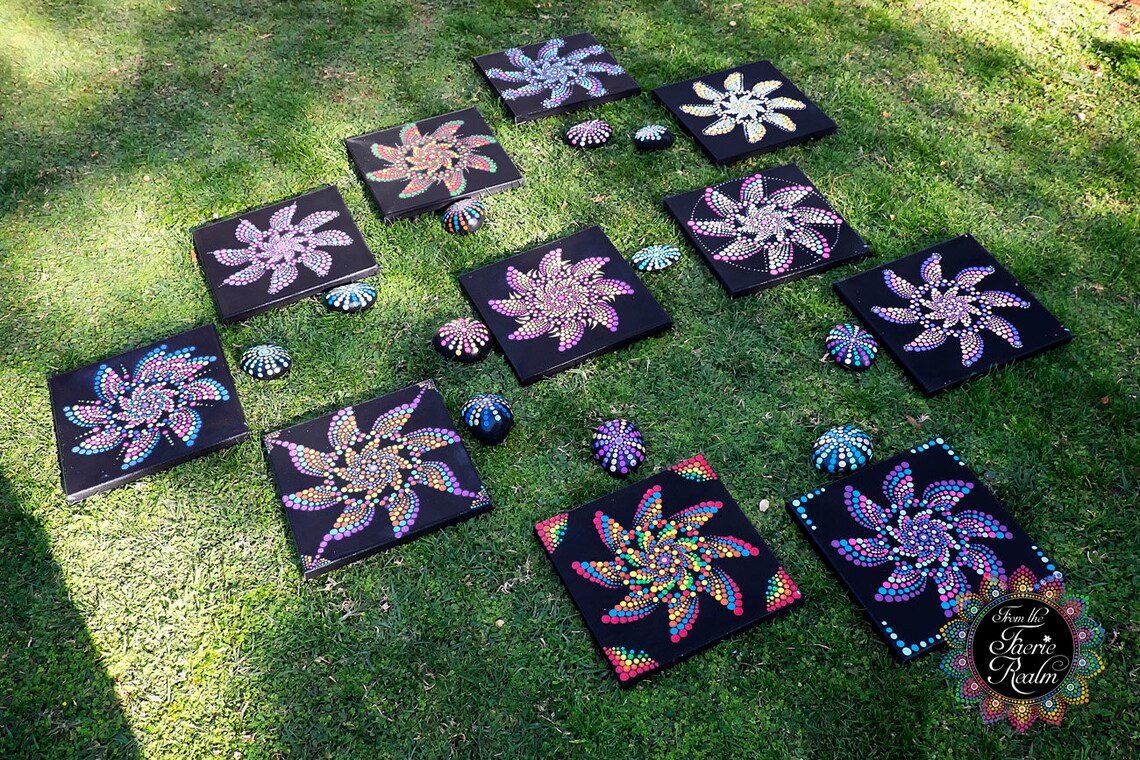 Dot Art Pattern Canvas 14 - Downloadable PDF - Mandala Dotting ...