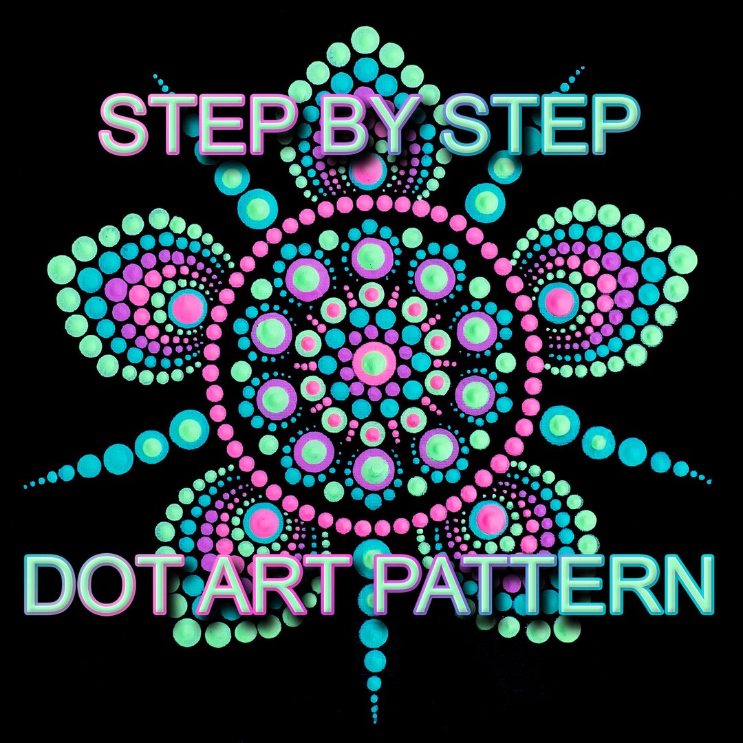 Dot Art Pattern Canvas 25 - Downloadable PDF - Mandala Dotting ...
