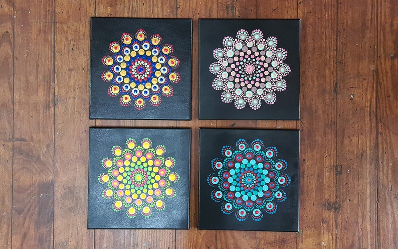 Dot Art Pattern Canvas 38 Downloadable PDF Mandala Dotting - Etsy