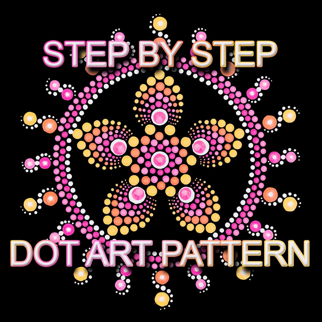 Dot Art Pattern Canvas 5 - Downloadable PDF - Mandala Dotting - Dotting ...
