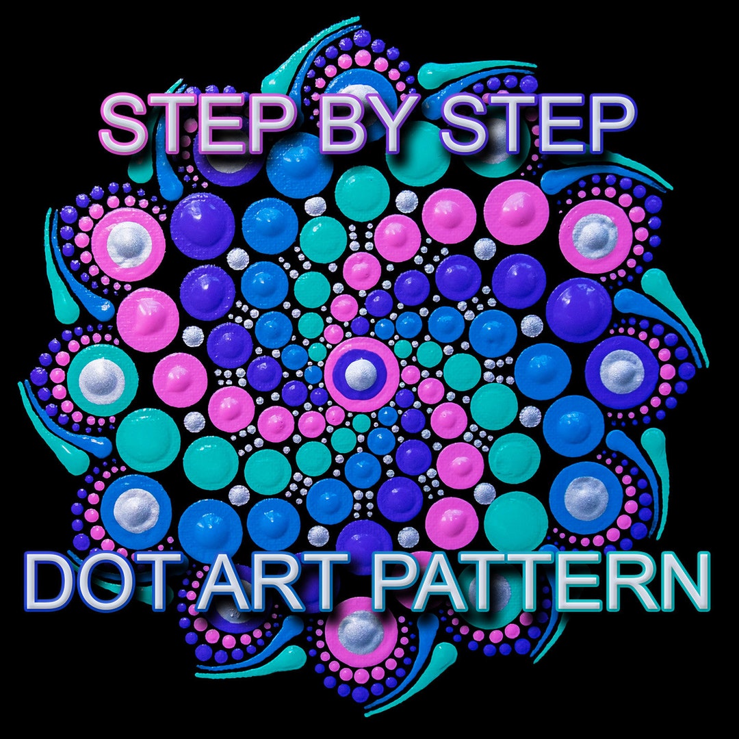 Dot Art Pattern Canvas 48 - Downloadable PDF - Mandala Dotting ...