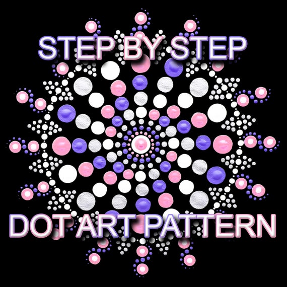 Dot Art Pattern Canvas 20 Downloadable PDF Mandala Dotting | Etsy