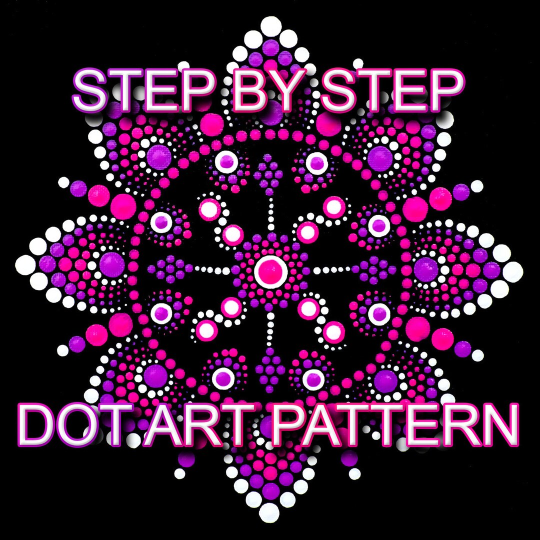 Dot Art Pattern Canvas 21 - Downloadable PDF - Mandala Dotting ...