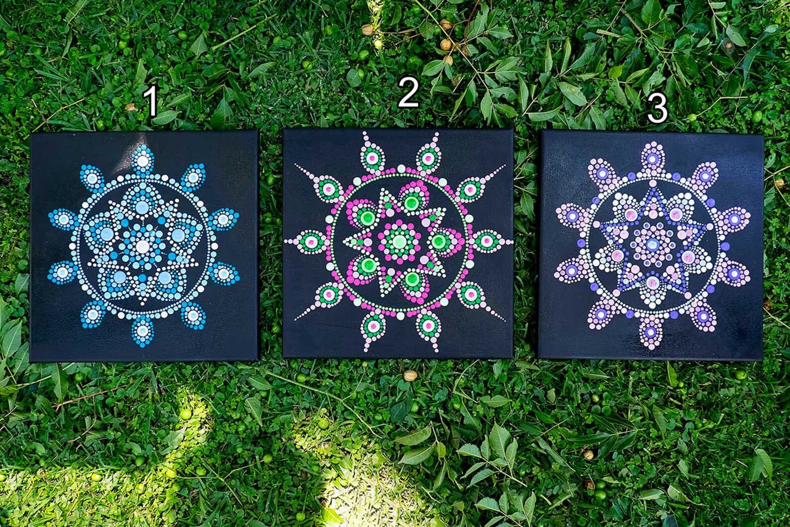 Dot Art Pattern Canvas 11 Downloadable PDF Mandala Dotting Dotting Art ...