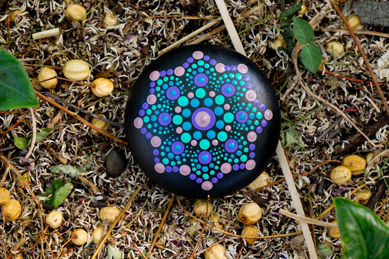 Dot Art Pattern Flat Rock 2 Downloadable PDF | Etsy