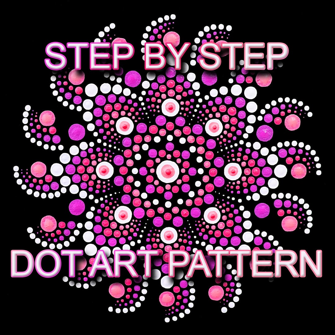 Dot Art Pattern Canvas 1 - Downloadable PDF - Mandala Dotting - Dotting ...