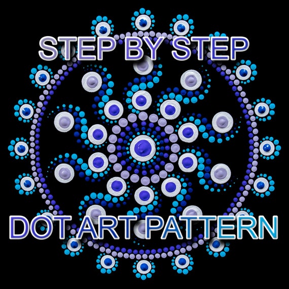 Dot Art Pattern Canvas 34 Downloadable PDF Mandala Dotting - Etsy