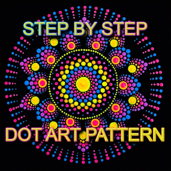 Dot Art Pattern Canvas 30 Downloadable PDF Mandala Dotting - Etsy