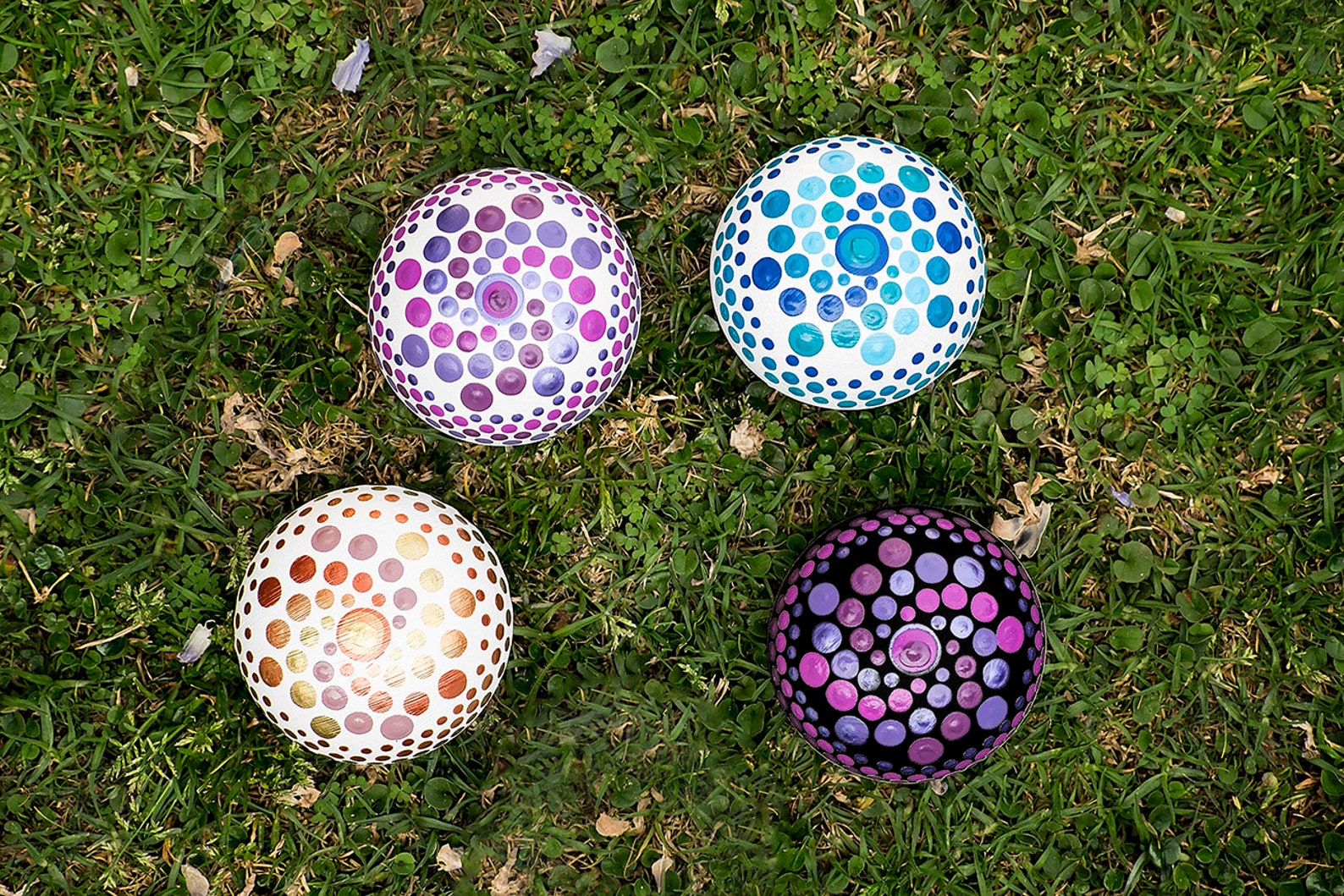 Dot Art Pattern Round Rock 1 Downloadable PDF Mandala - Etsy