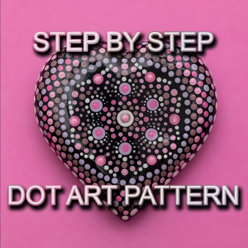 Dot Art Pattern Flat Rock 7 Downloadable PDF Mandala - Etsy