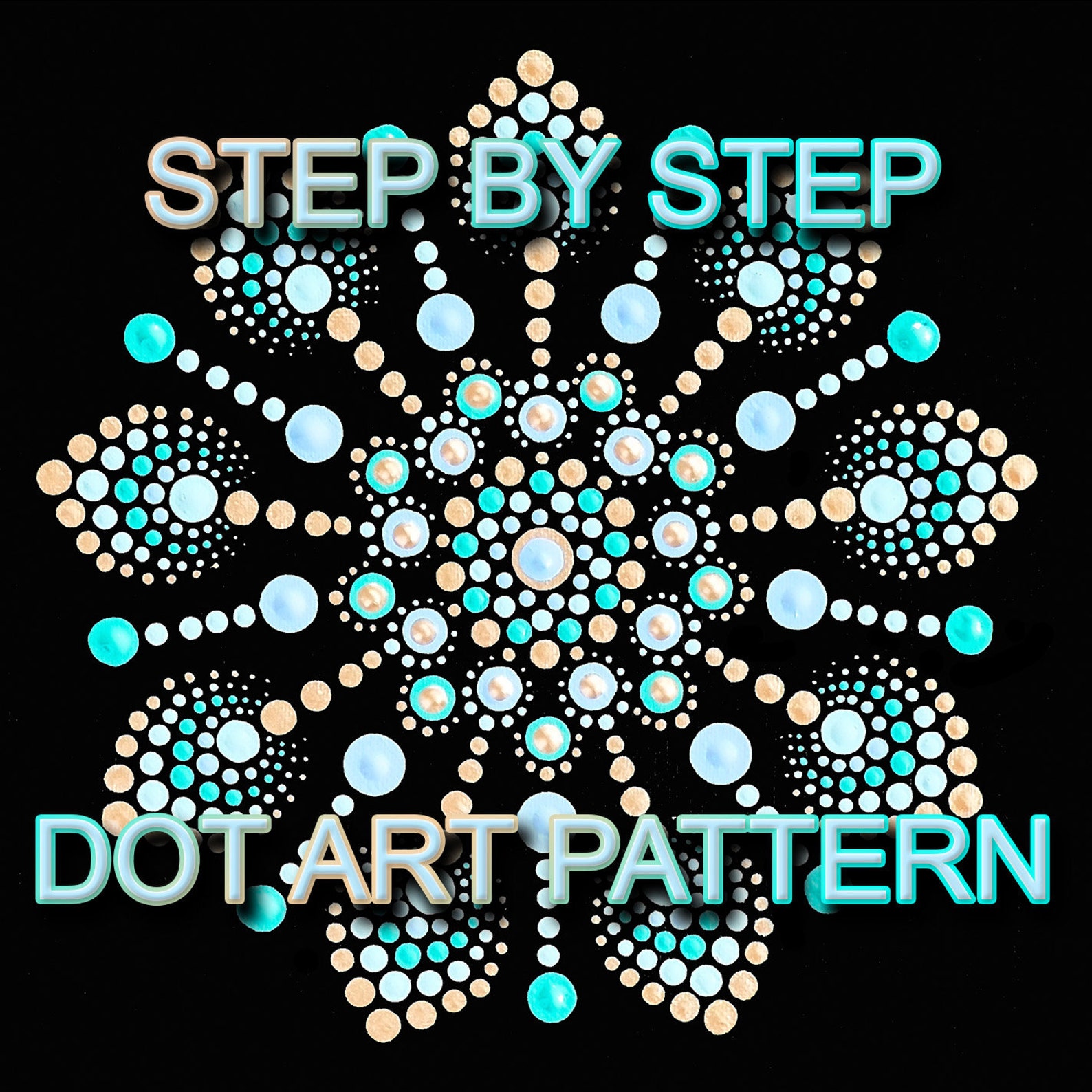 Dot Art Pattern Canvas 8 Downloadable PDF Mandala Dotting - Etsy UK