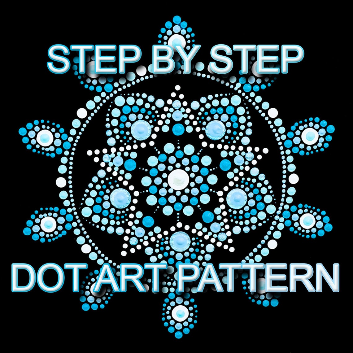 Dot Art Pattern Canvas 11 Downloadable PDF Mandala Dotting Dotting Art ...
