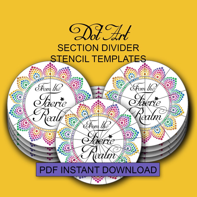 Circle Divider Stencil - Etsy UK