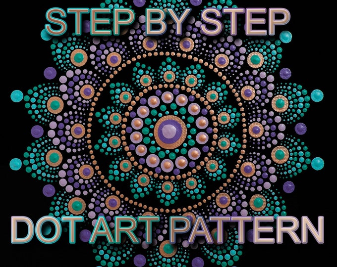 DOT MANDALA PATTERN 38 Digital Pattern Dot Art Guide - Etsy