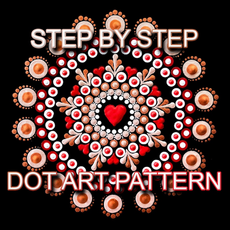 Dot Art Pattern Canvas 31 - 40 Bundle - Downloadable PDF - Mandala ...