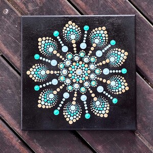 Dot Art Pattern Canvas 8 - Downloadable PDF - Mandala Dotting - Dotting ...