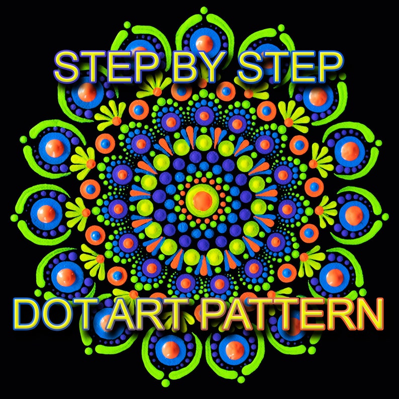 Dot Art Pattern Canvas 31 - 40 Bundle - Downloadable PDF - Mandala ...