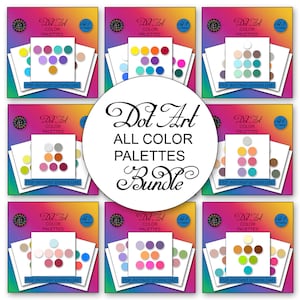 Dot Art Color Palettes All Sets Bundle PDF Instant Digital Download ...
