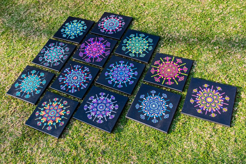 Dot Art Pattern Canvas 49 - Downloadable PDF - Mandala Dotting ...