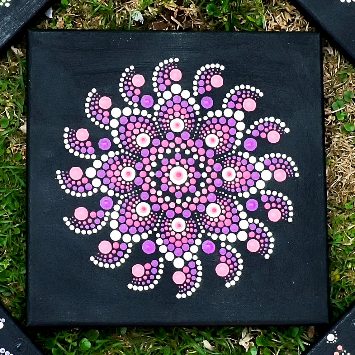Dot Art Pattern Canvas 1 - Downloadable PDF - Mandala Dotting - Dotting ...