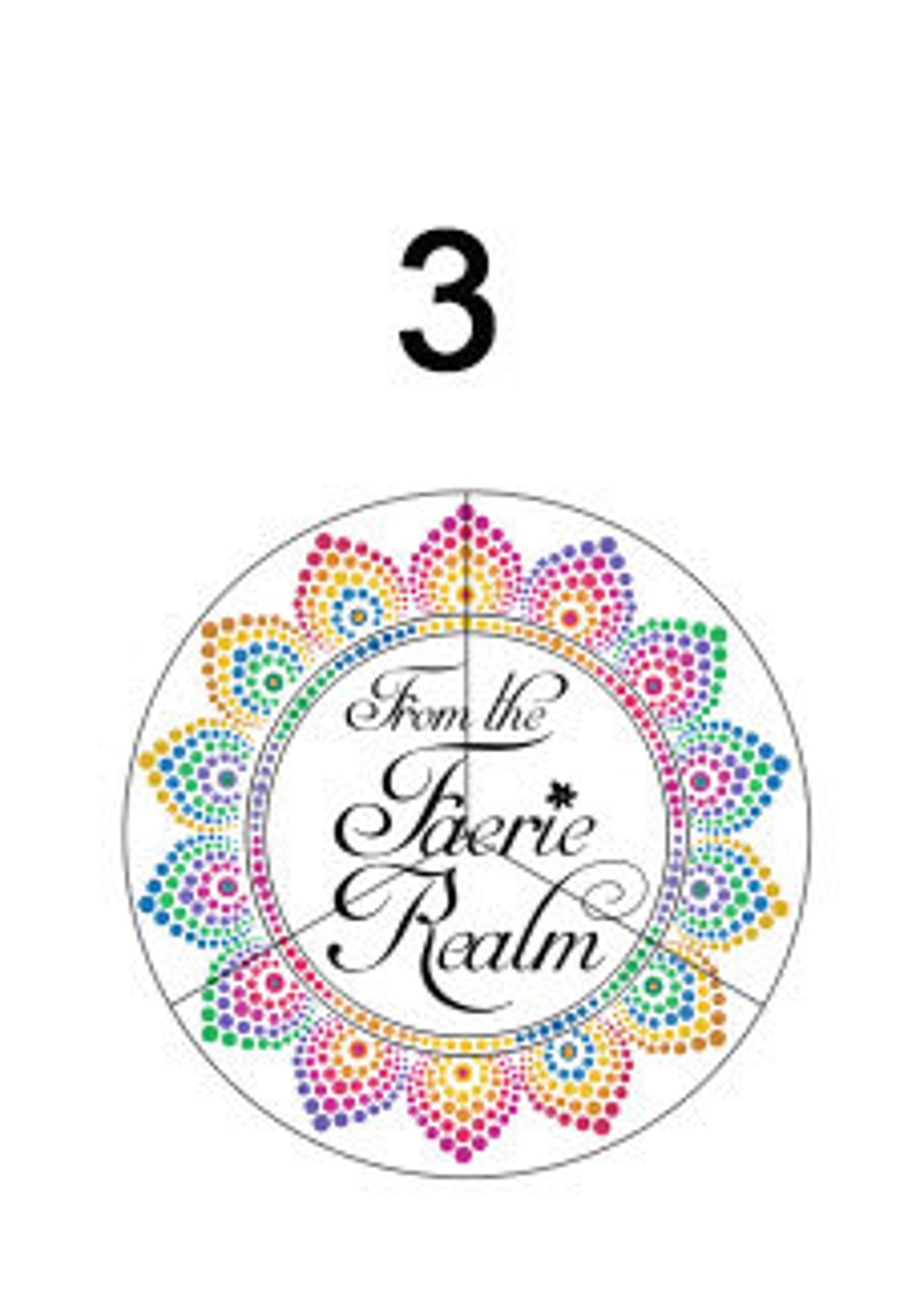 Dot Art Section Divider Stencils - Digital Download - Dotting Tools for ...