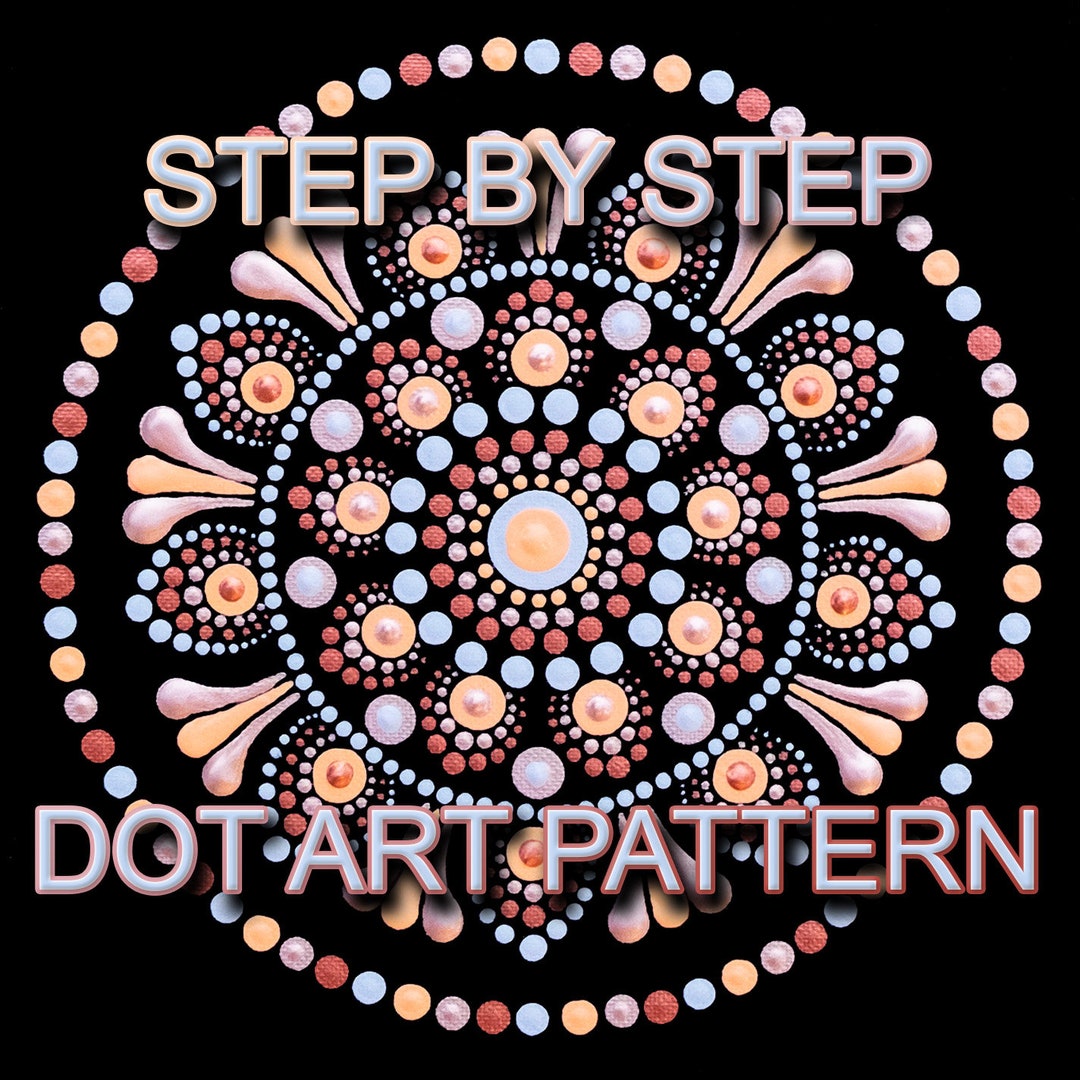 Dot Art Pattern Canvas 55 - Downloadable PDF - Mandala Dotting ...
