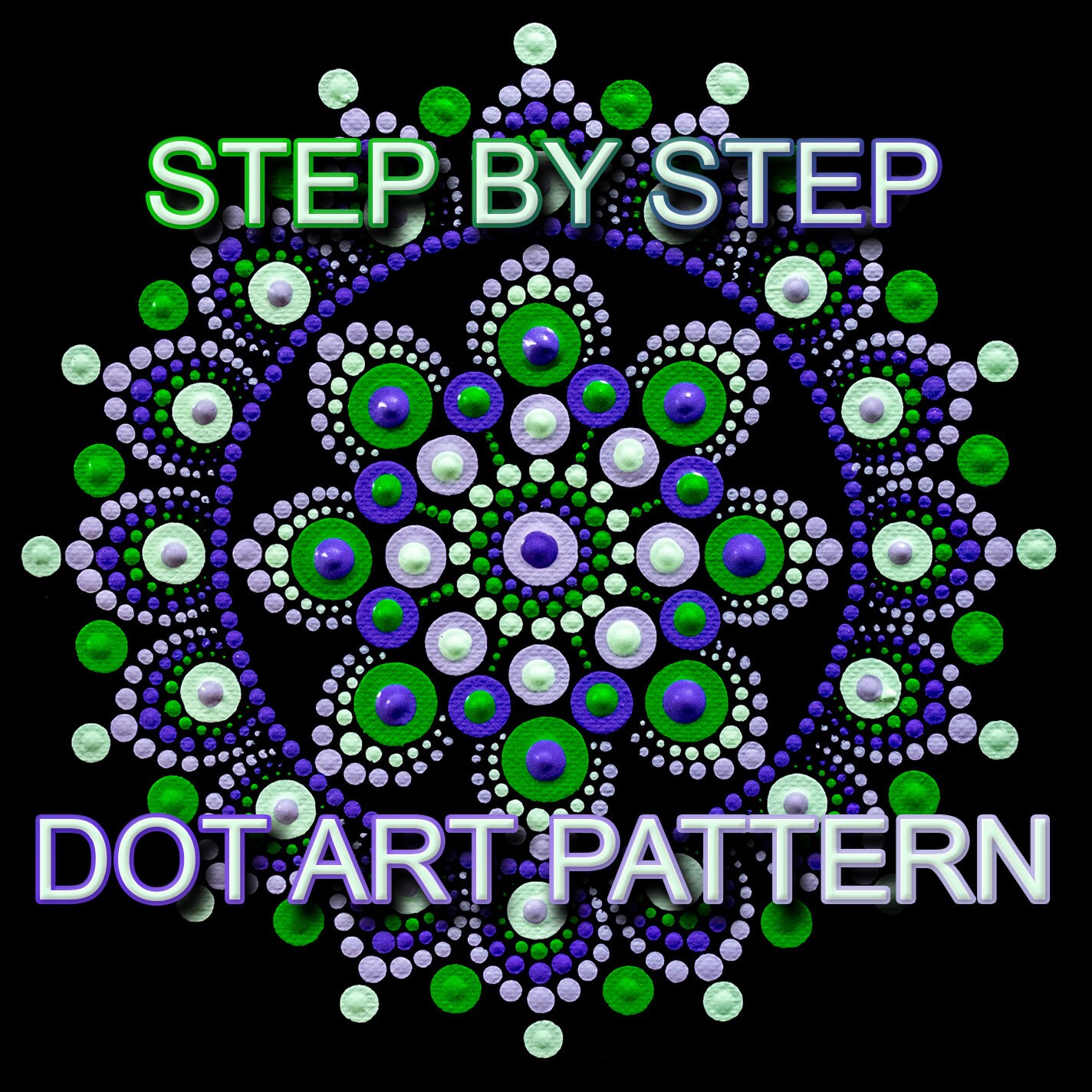 Dot Art Pattern Canvas 31 - 40 Bundle - Downloadable PDF - Mandala ...