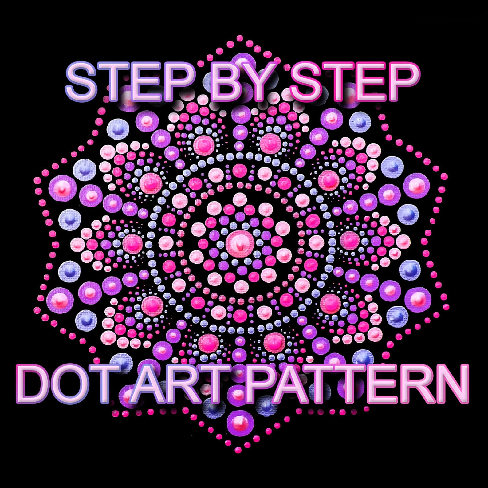 Dot Art Pattern Canvas 11 - 20 Bundle - Downloadable PDF - Mandala ...