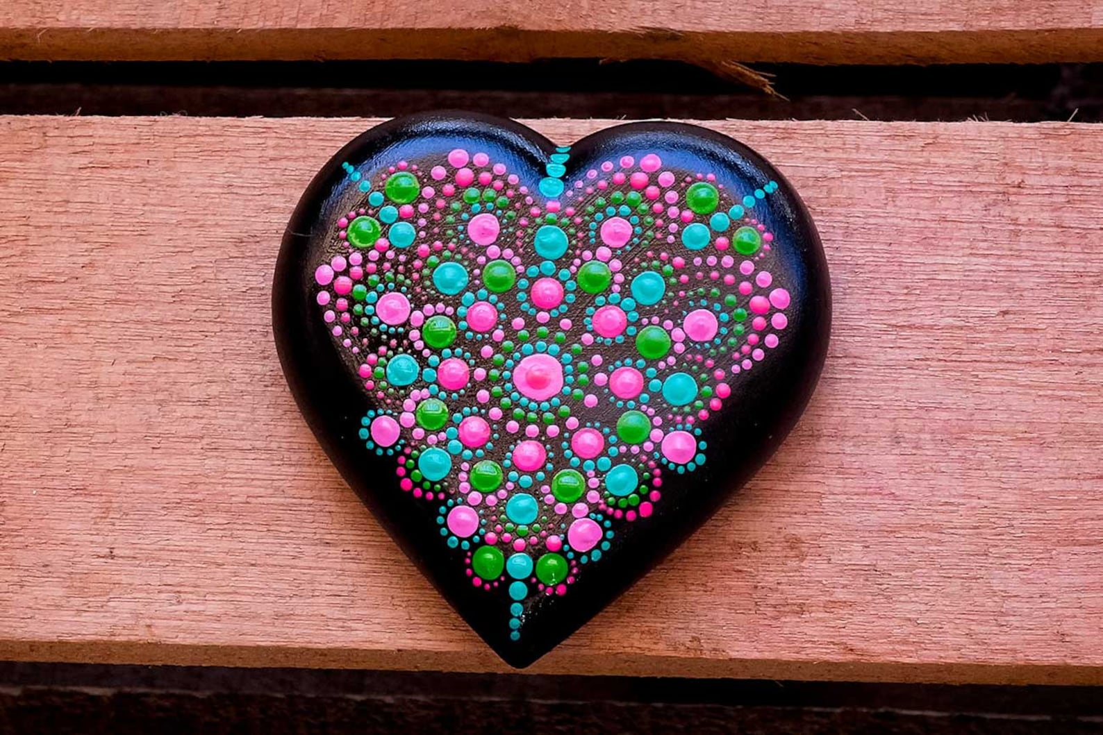 Dot Art Pattern Heart 2 Downloadable PDF Mandala Dotting - Etsy