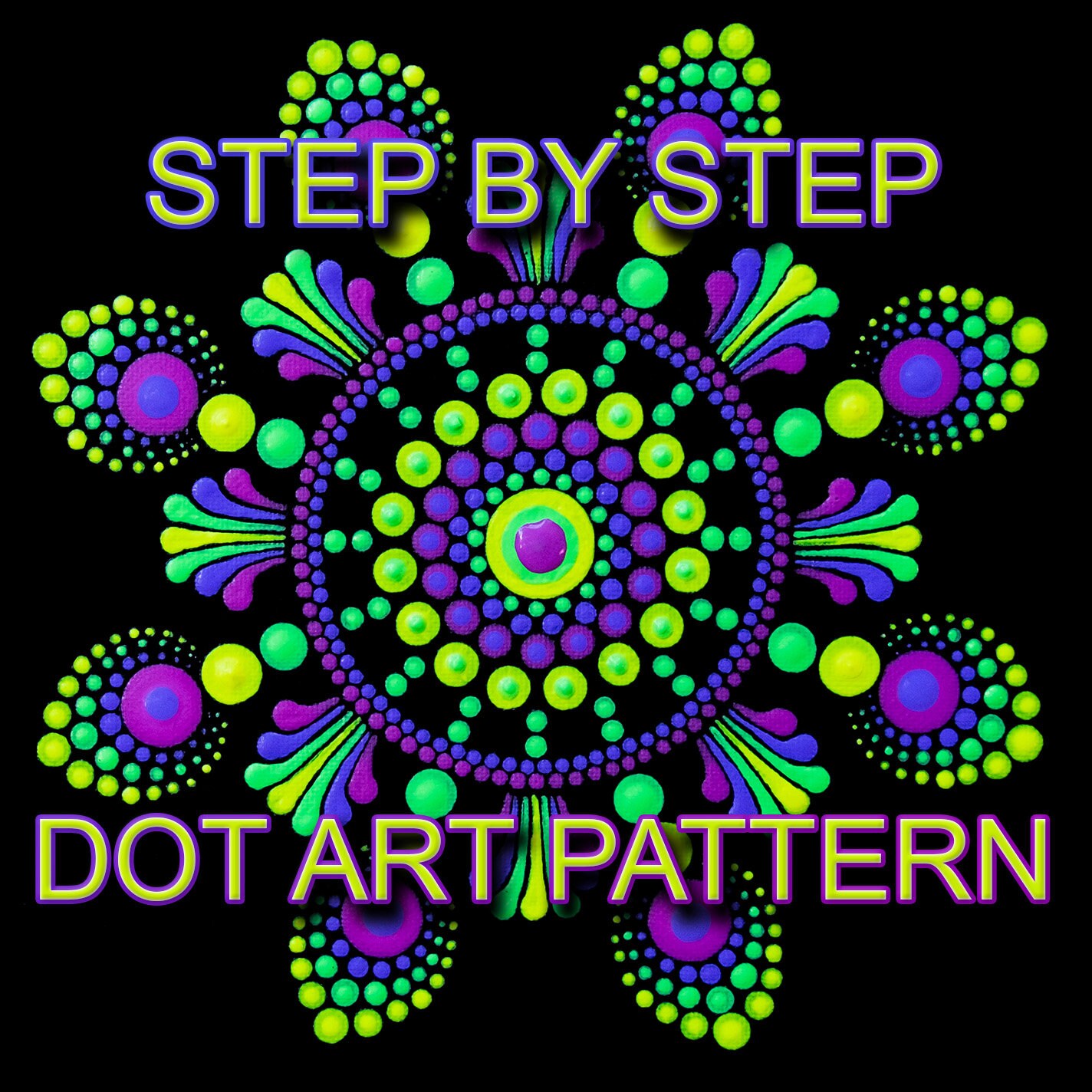 Dot Art Pattern Canvas 41 - 50 Bundle - Downloadable PDF - Mandala ...