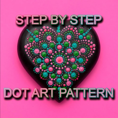 Dot Art Pattern Canvas 37 Downloadable PDF Mandala Dotting - Etsy