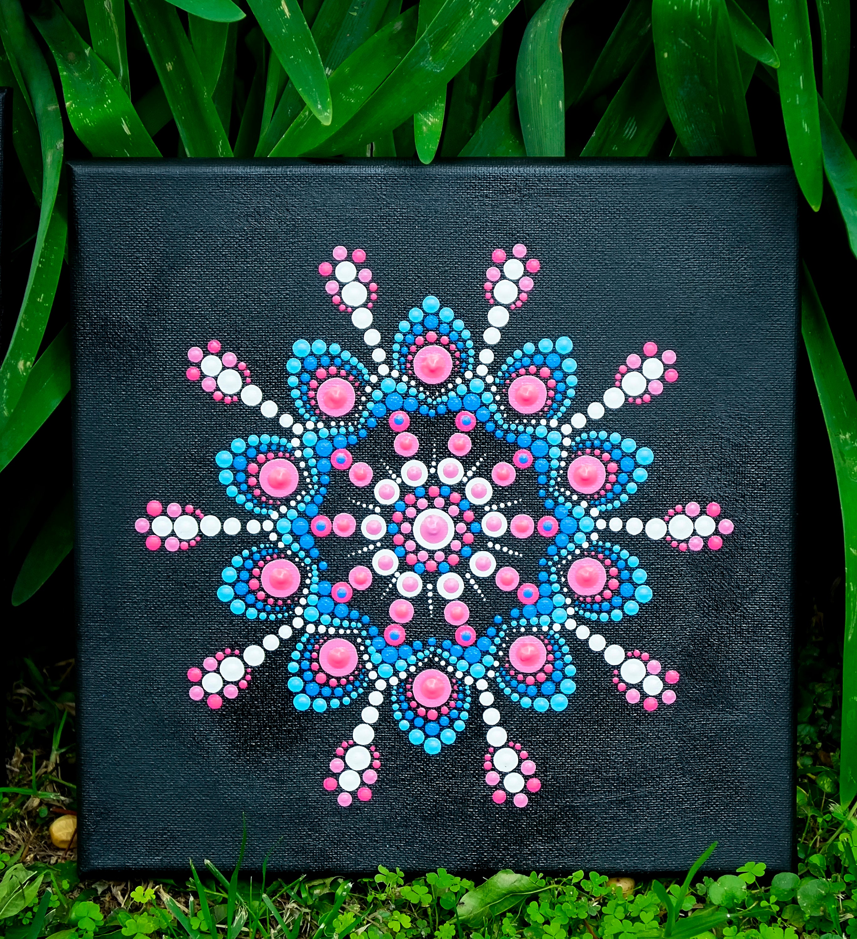Dot Art Pattern Canvas 12 - Downloadable PDF - Mandala Dotting ...