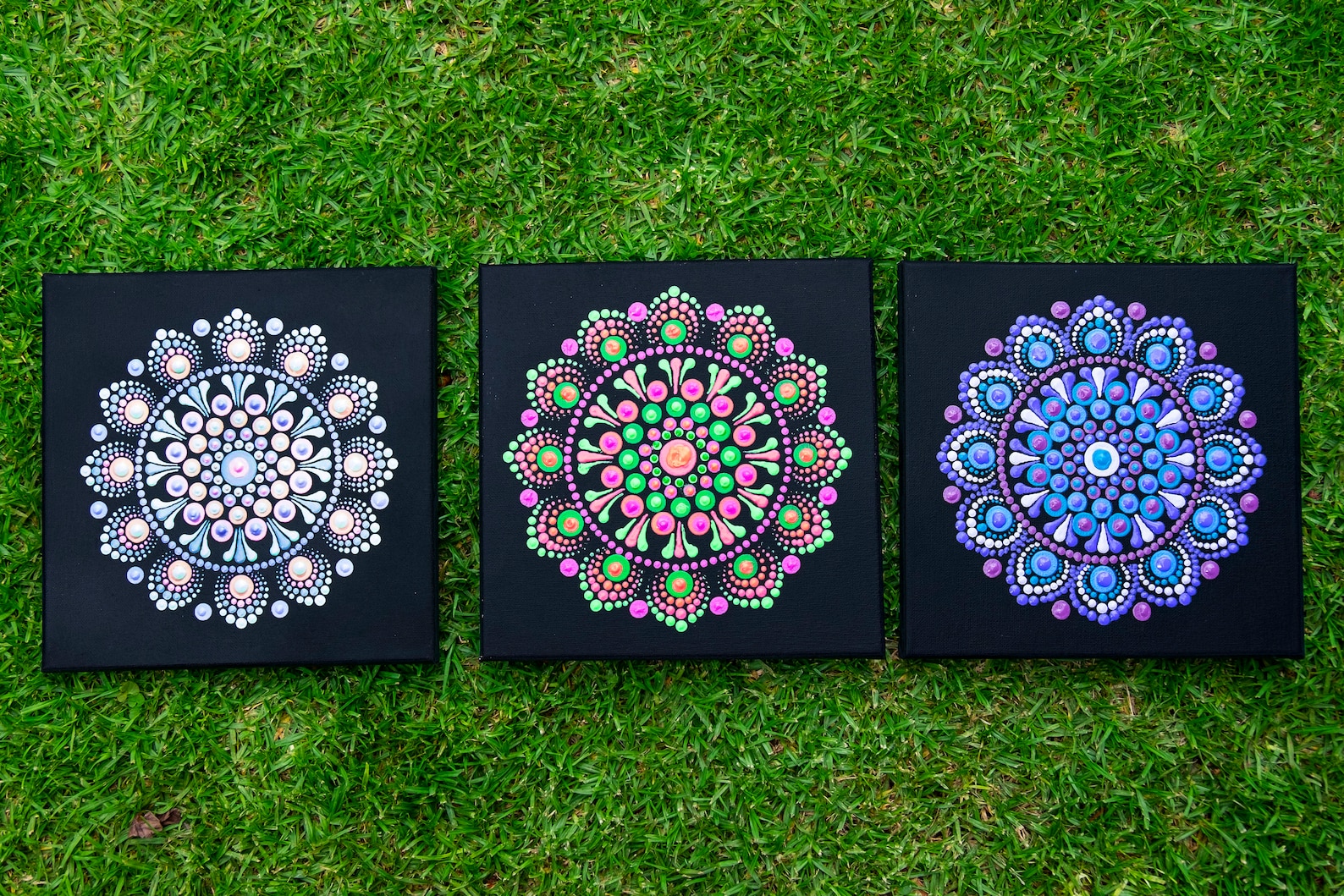 Dot Art Pattern Canvas 42 - Downloadable PDF - Mandala Dotting ...