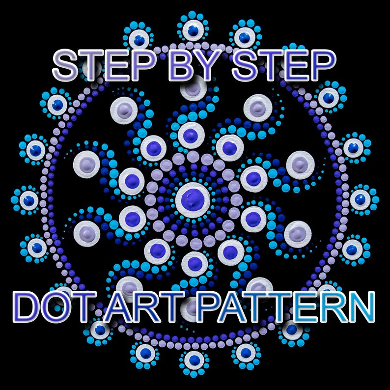 Dot Art Pattern Canvas 31 - 40 Bundle - Downloadable PDF - Mandala ...