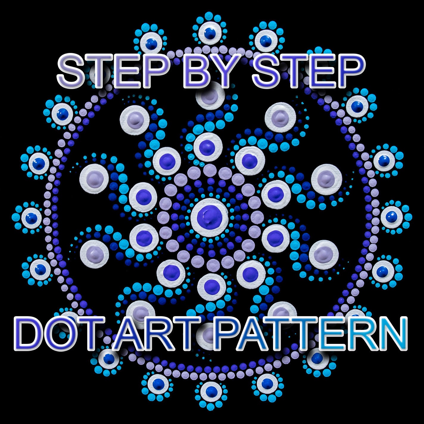 Dot Art Pattern Canvas 31 - 40 Bundle - Downloadable PDF - Mandala ...