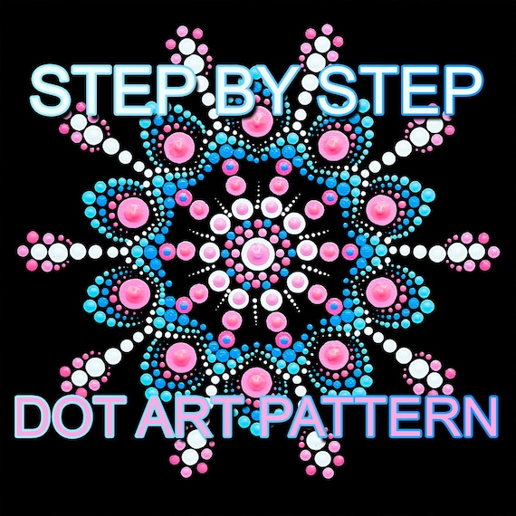 Dot Art Pattern Canvas 12 Downloadable PDF Mandala Dotting | Etsy