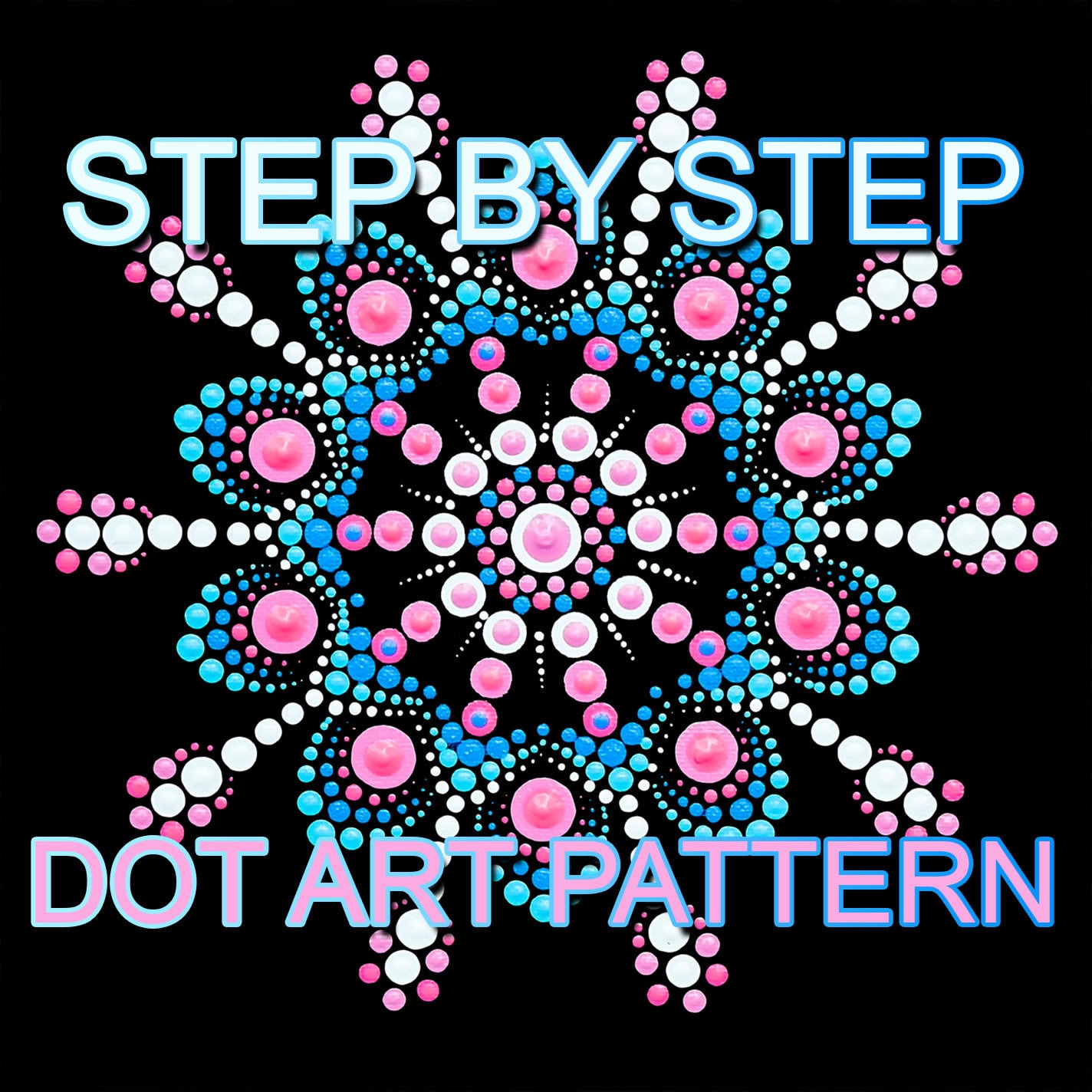 Dot Art Pattern Canvas 12 Downloadable PDF Mandala Dotting | Etsy