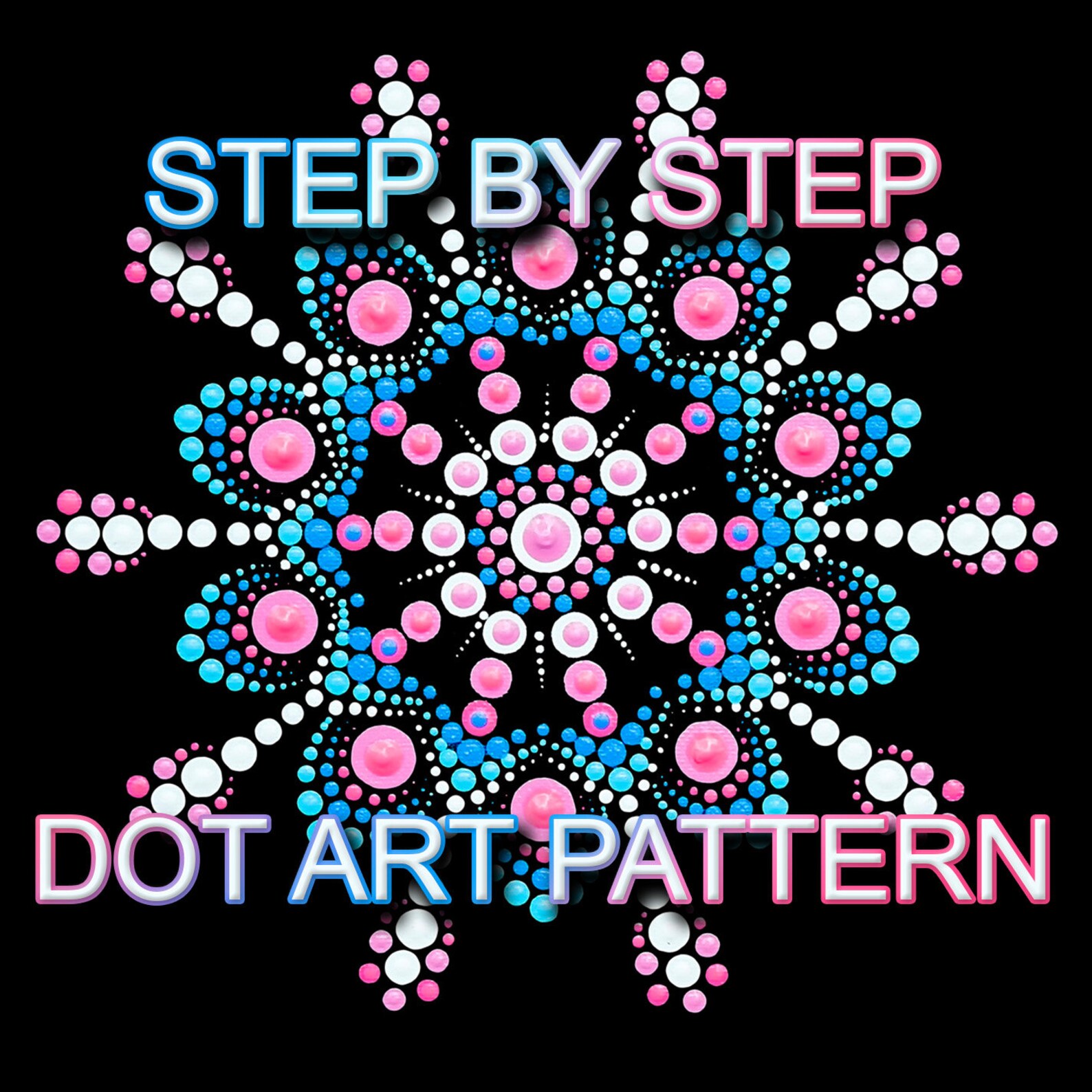 Dot Art Pattern Canvas 11 - 20 Bundle - Downloadable PDF - Mandala ...