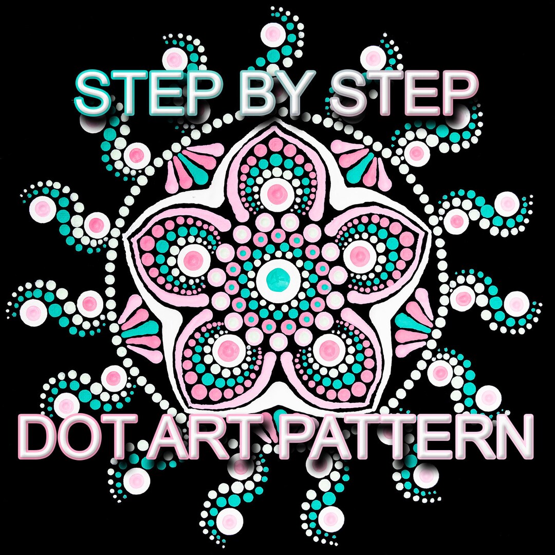 Dot Art Pattern Canvas 54 - Downloadable PDF - Mandala Dotting ...