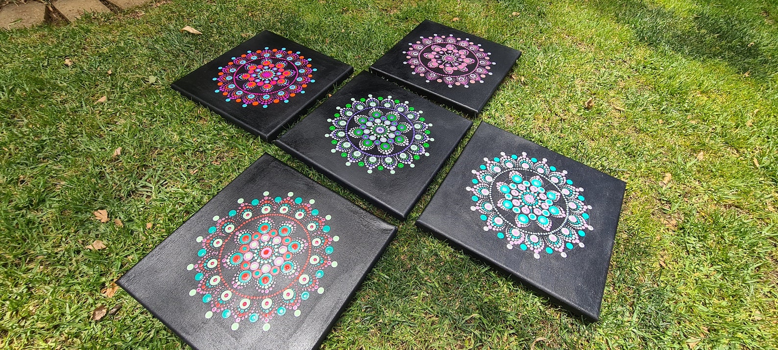 Dot Art Pattern Canvas 35 - Downloadable PDF - Mandala Dotting ...