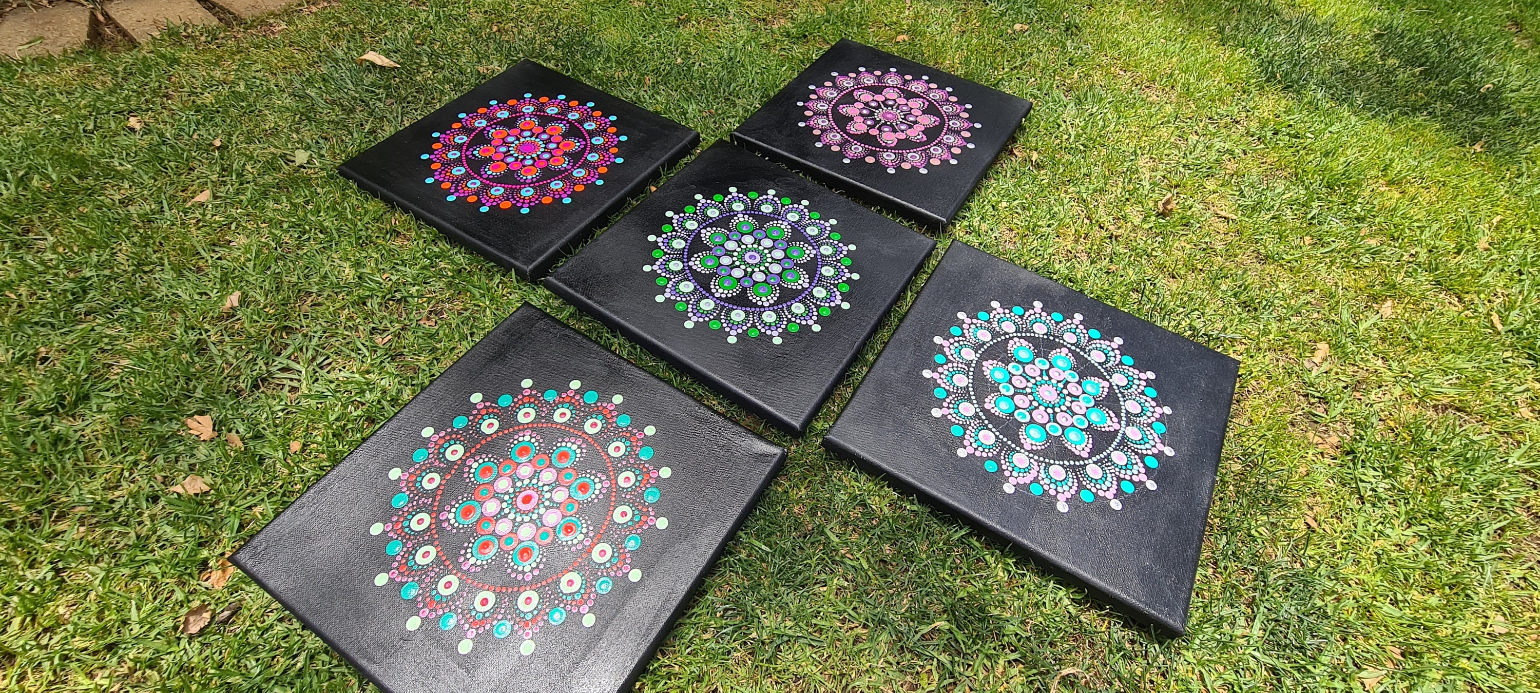 Dot Art Pattern Canvas 35 Downloadable PDF Mandala Dotting - Etsy