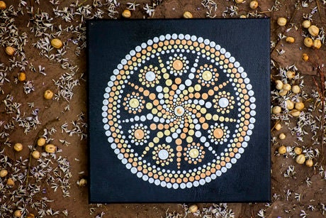 Dot Art Pattern Canvas 2 Downloadable PDF Mandala Dotting | Etsy