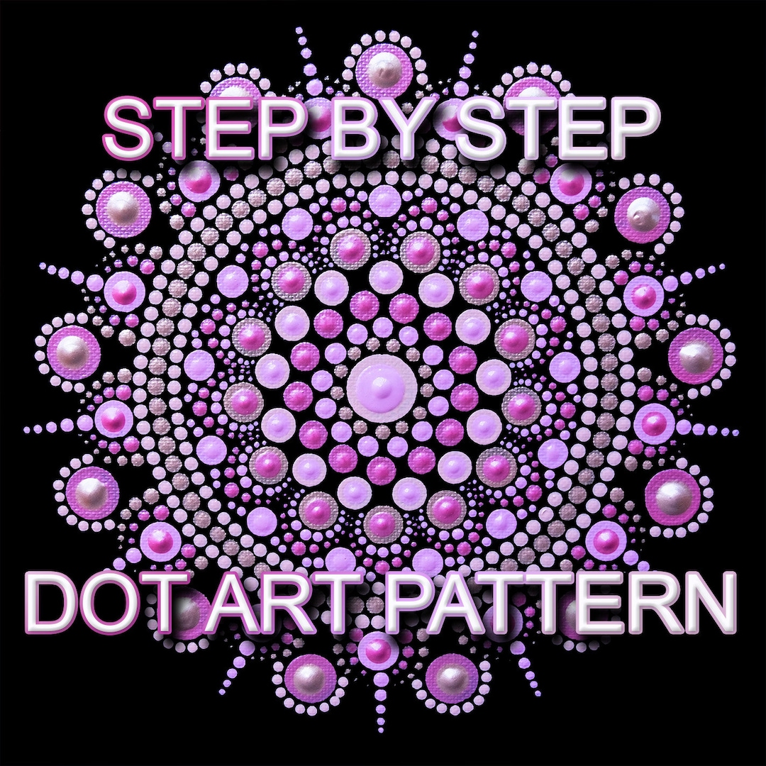 Dot Art Pattern Canvas 29 - Downloadable PDF - Mandala Dotting ...
