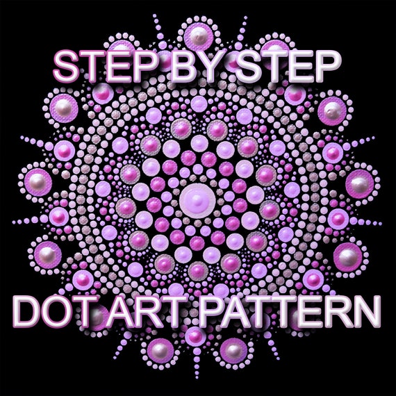 Dot Art Pattern Canvas 29 Downloadable PDF Mandala Dotting - Etsy